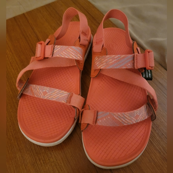 Chaco | Shoes | Chaco Orange Lowdown Sport Hiking Water Sandal Sz 7 ...